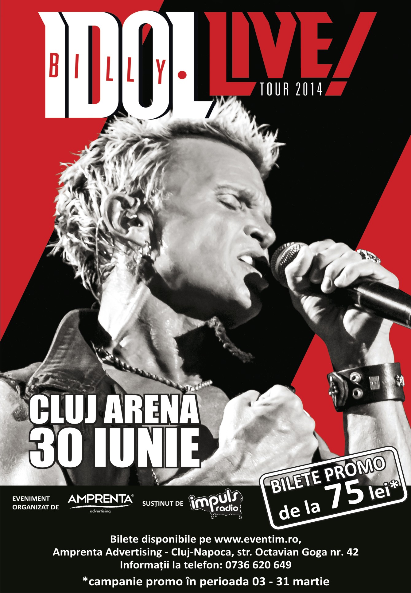 Ultima saptamana de PRESALE la Billy Idol