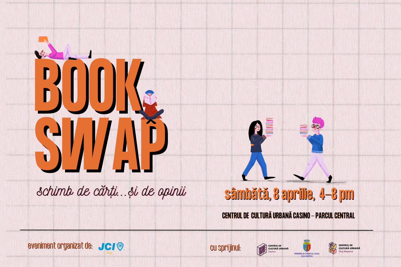 Clujenii sunt invitați să facă schimb de cărți la BookSwap!