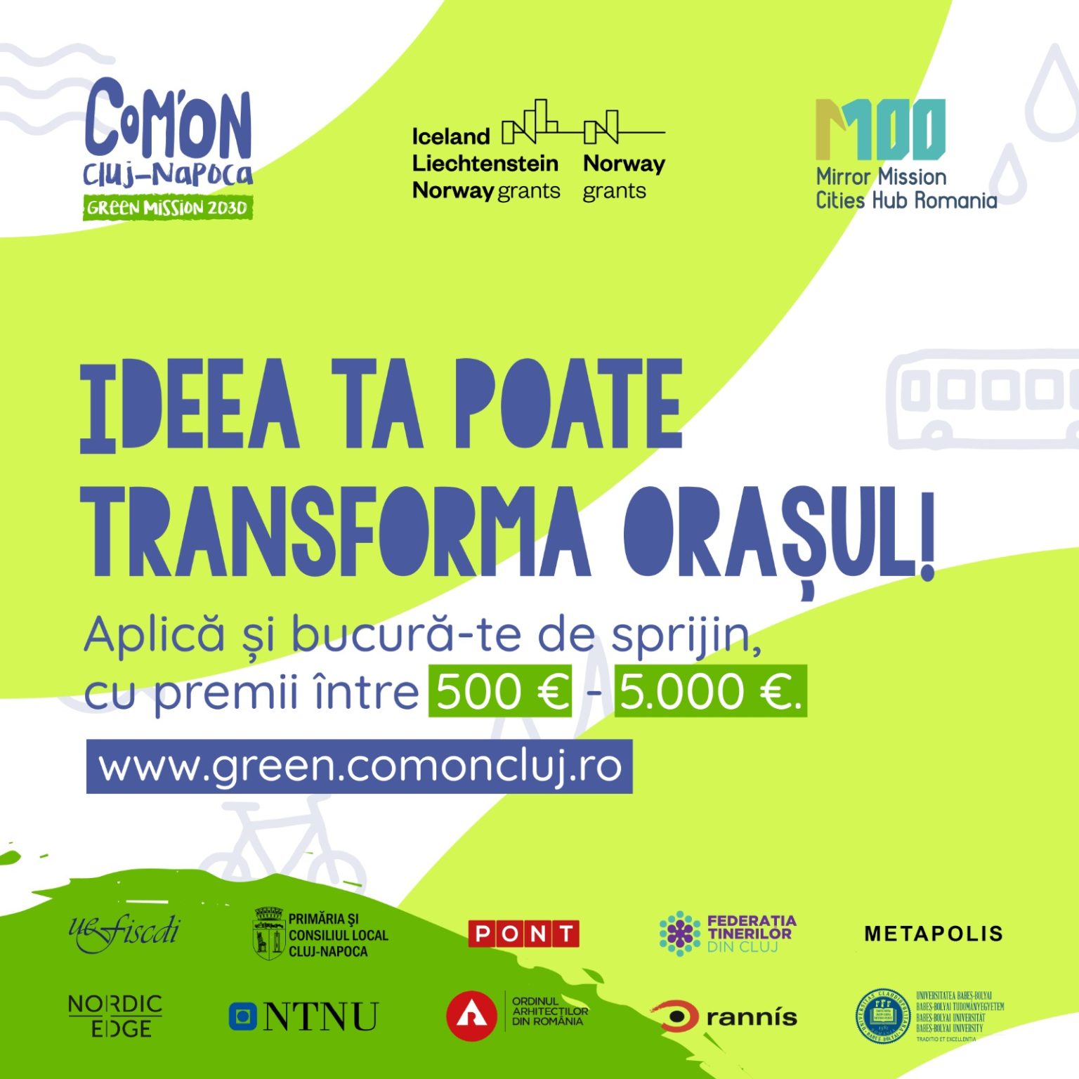 Com’ON Cluj-Napoca Green Mission 2030 - apel pentru idei din partea ...