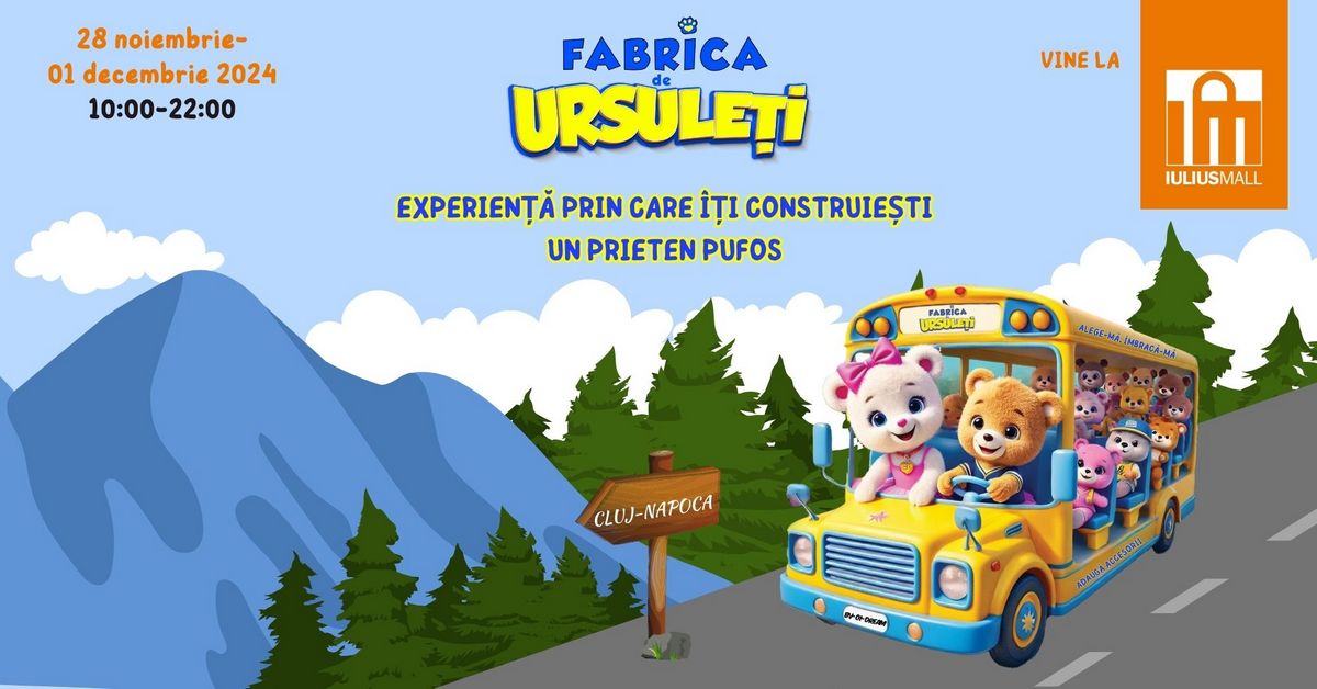 Fabrica de ursuleți îi invită pe copii să își creeze jucăria preferată ...