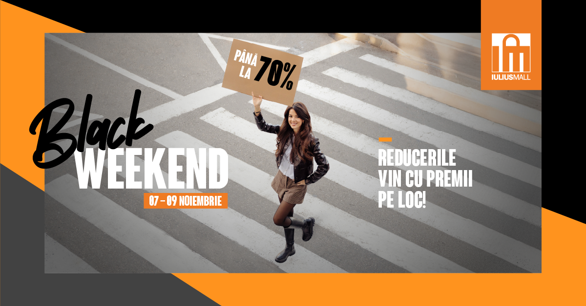 La Iulius Mall Cluj, Black Friday vine cu promoţii de până la 70% și premii instant