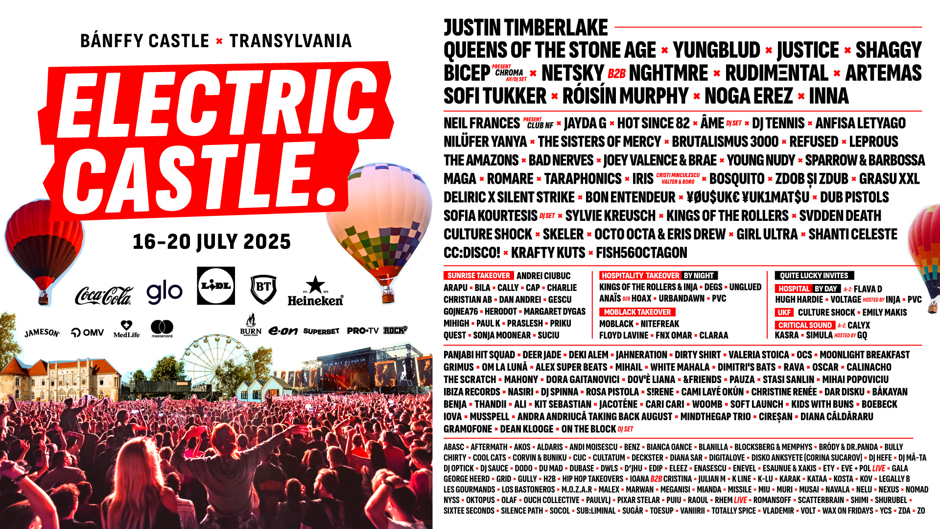 Line-up final Electric Castle 2025